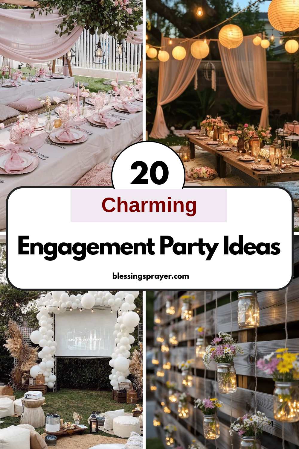 20 Charming Engagement Party Ideas - † ️️ Daily Blessings Prayer ️