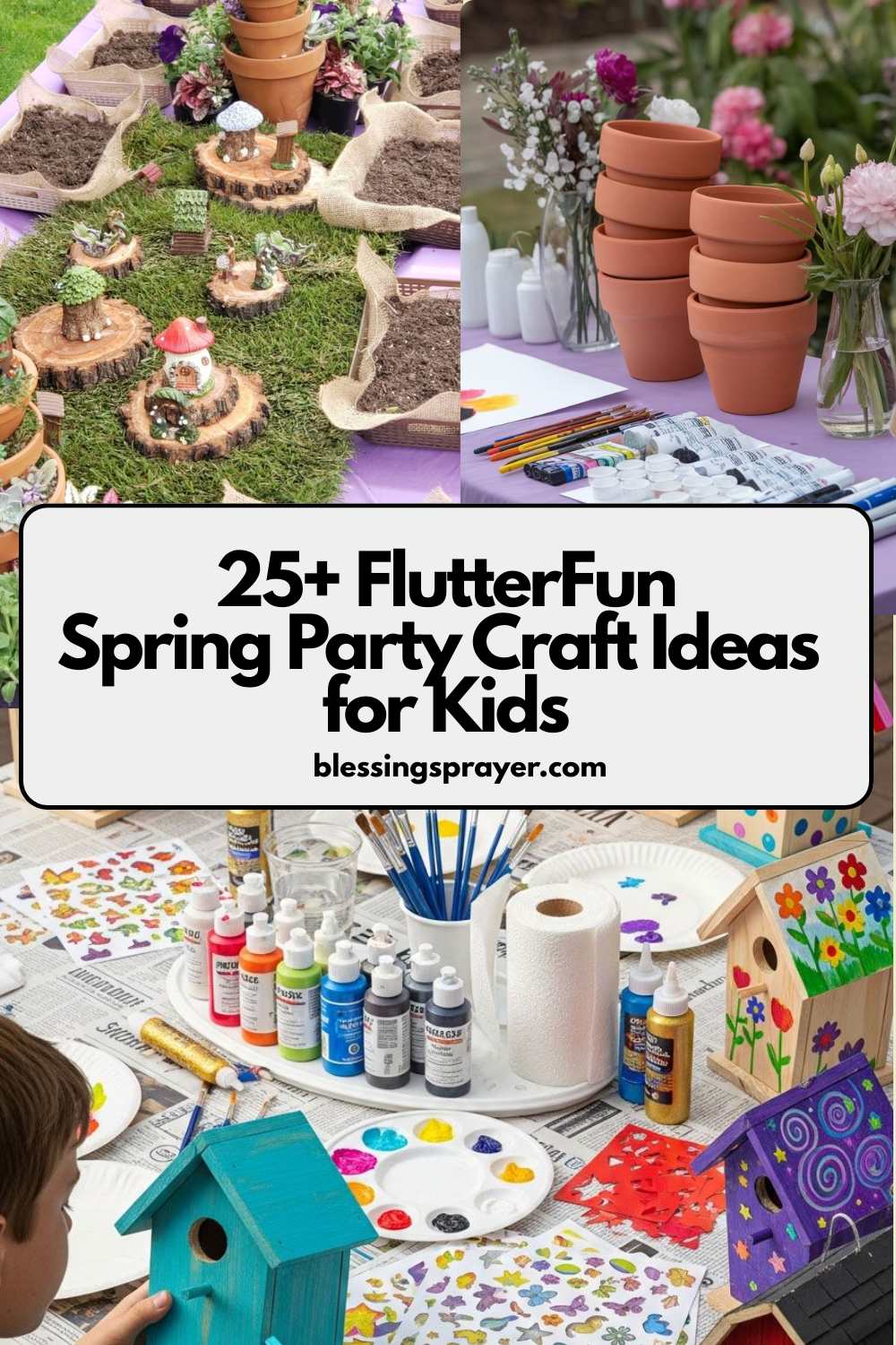 25+ FlutterFun Spring Party Craft Ideas for Kids - † ️️ Daily Blessings ...