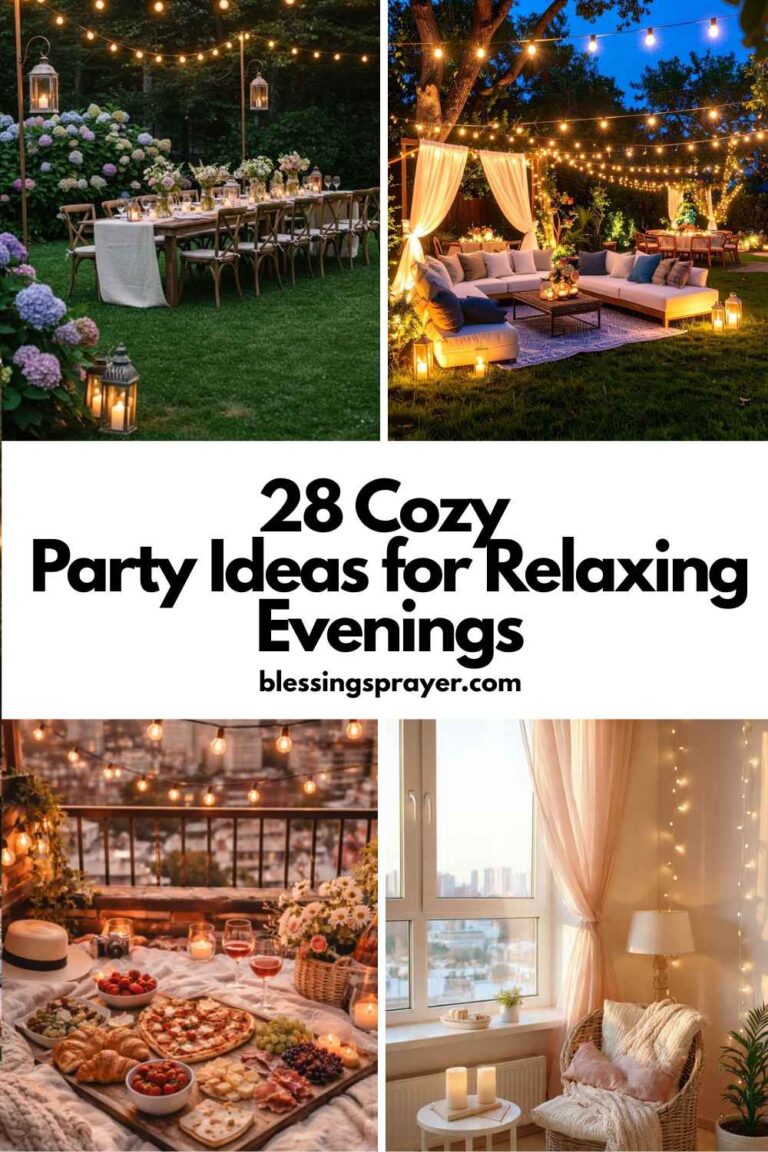 28 Cozy Party Ideas for Relaxing Evenings - † ️️ Daily Blessings Prayer ️